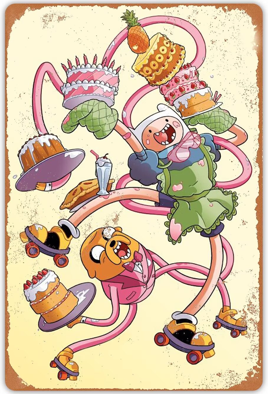 Retro Adventure Time Metal Tin Sign Science Fiction TV Series Poster ...