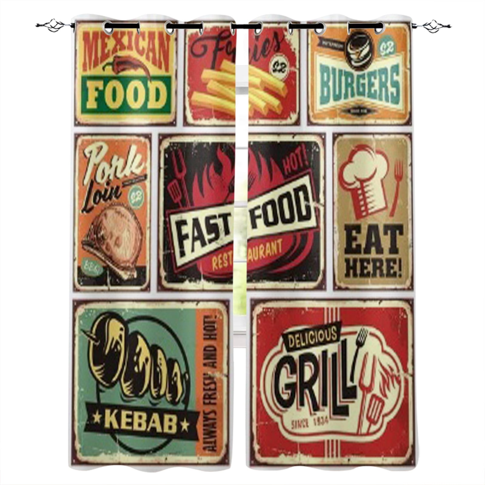 Retro Advertisement With Two Ice Cream Scoops Cone Cherry Window ...