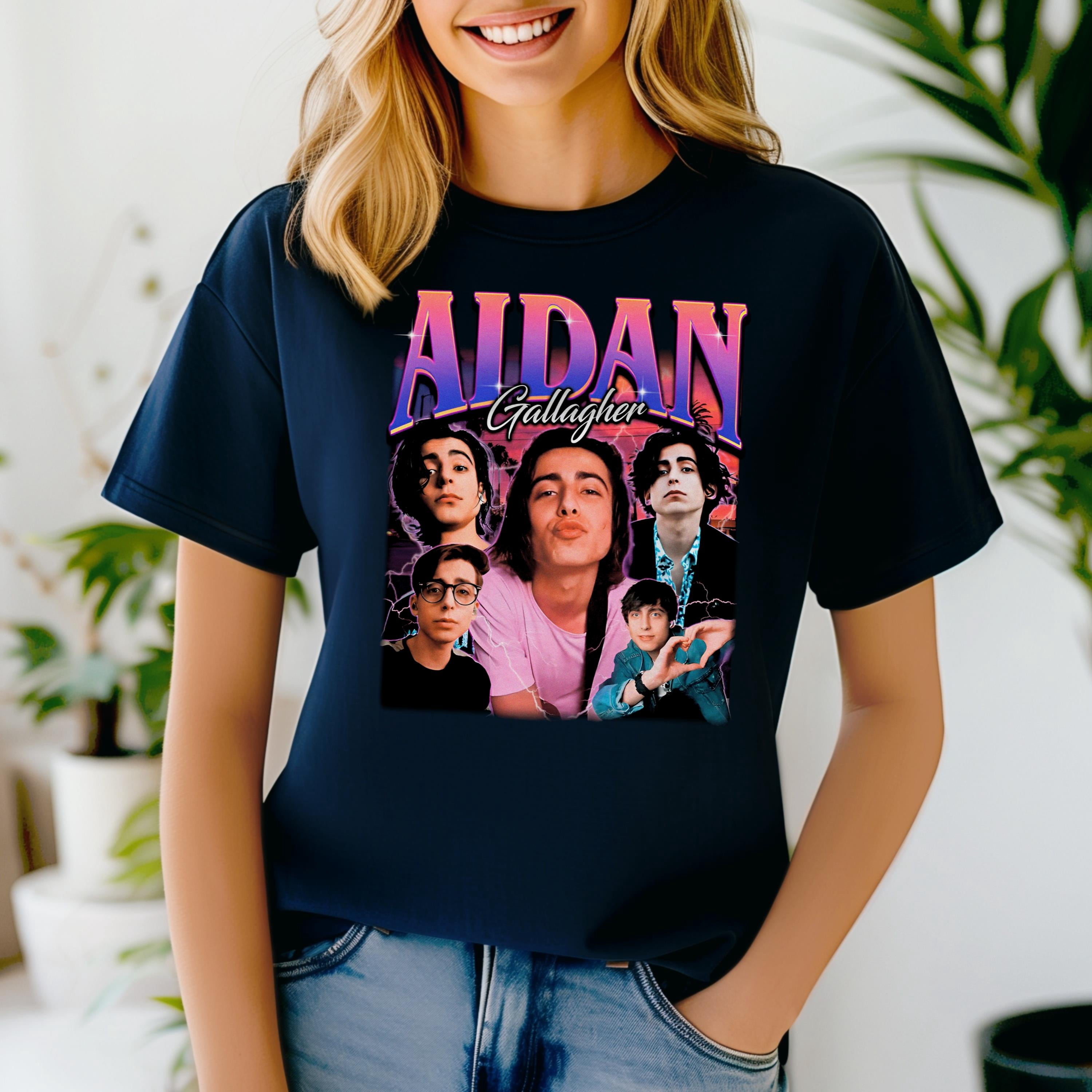 Retro Aidan Gallagher T-shirt, Aidan Gallagher American Actor, Aidan ...