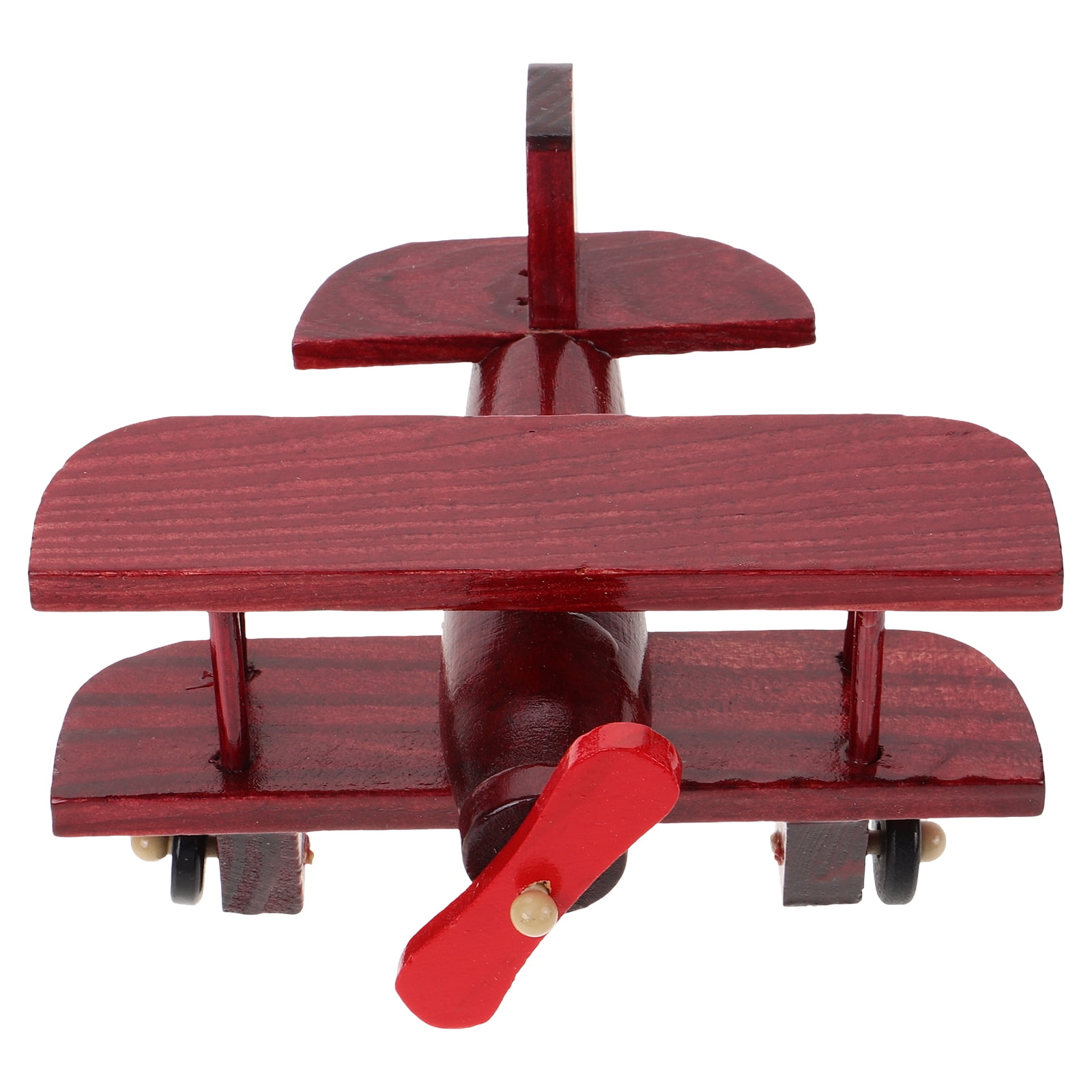 Vintage Wooden Airplane Model Ornament Desktop Decoration Handicraft ...