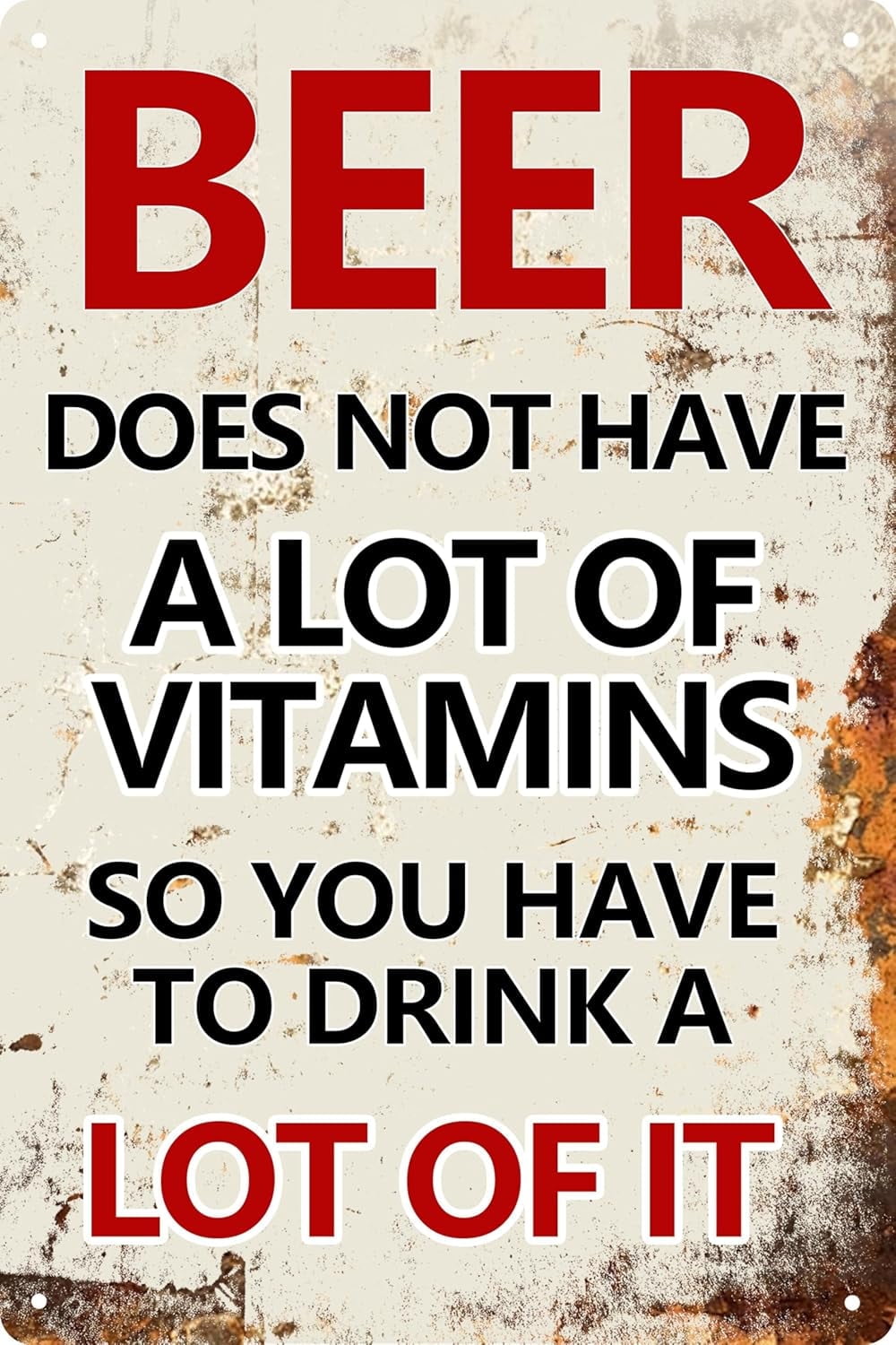 Retro Alcohol Tin Sign Funny Sayings Bar Decor Party Cellar Pubs Bar ...