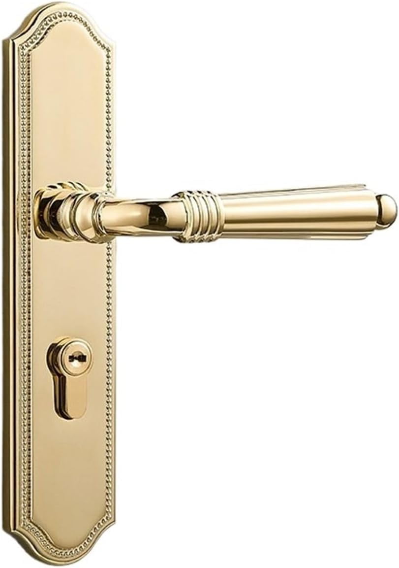 Retro All-Copper Gold Door Lock French American Pure Copper Door Lock ...