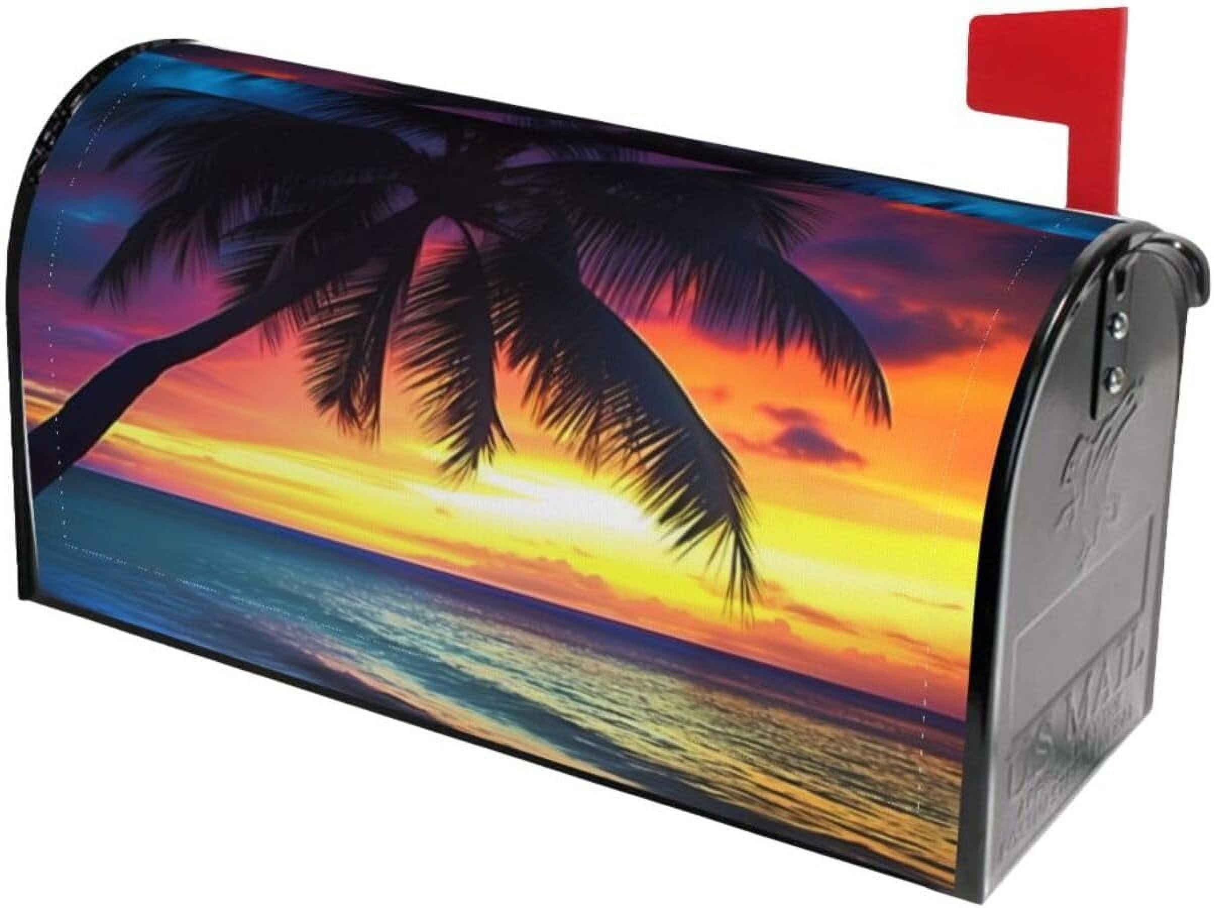 Retro American Flag Mailbox Covers Magnetic Post Box Cover Wraps ...