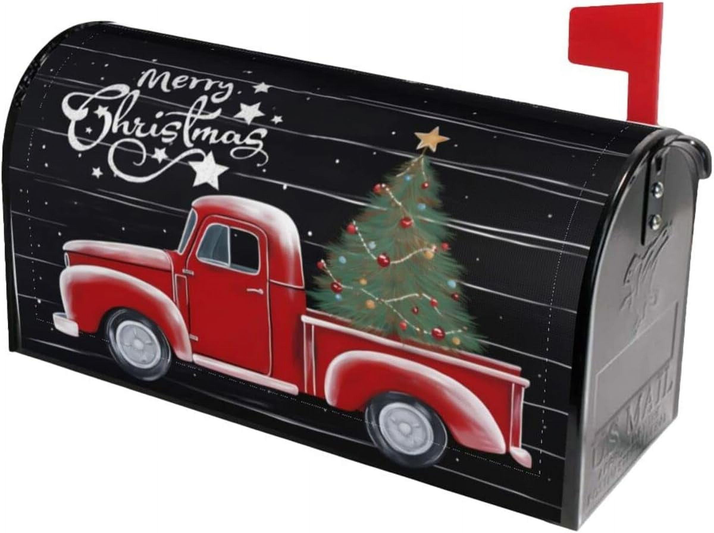 Retro American Flag Mailbox Covers Magnetic Post Box Cover Wraps ...