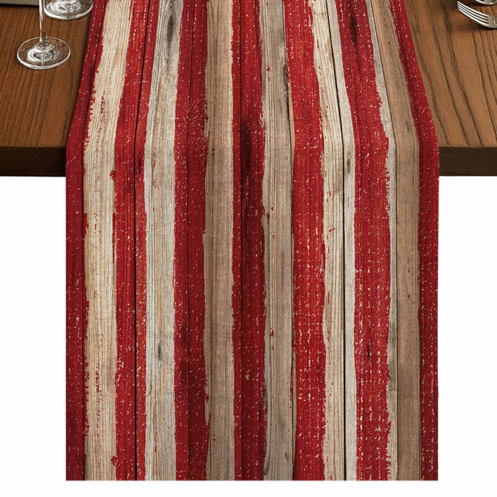Retro American Flag Short Table Runner 60 Inches Long,Vintage USA Flag ...
