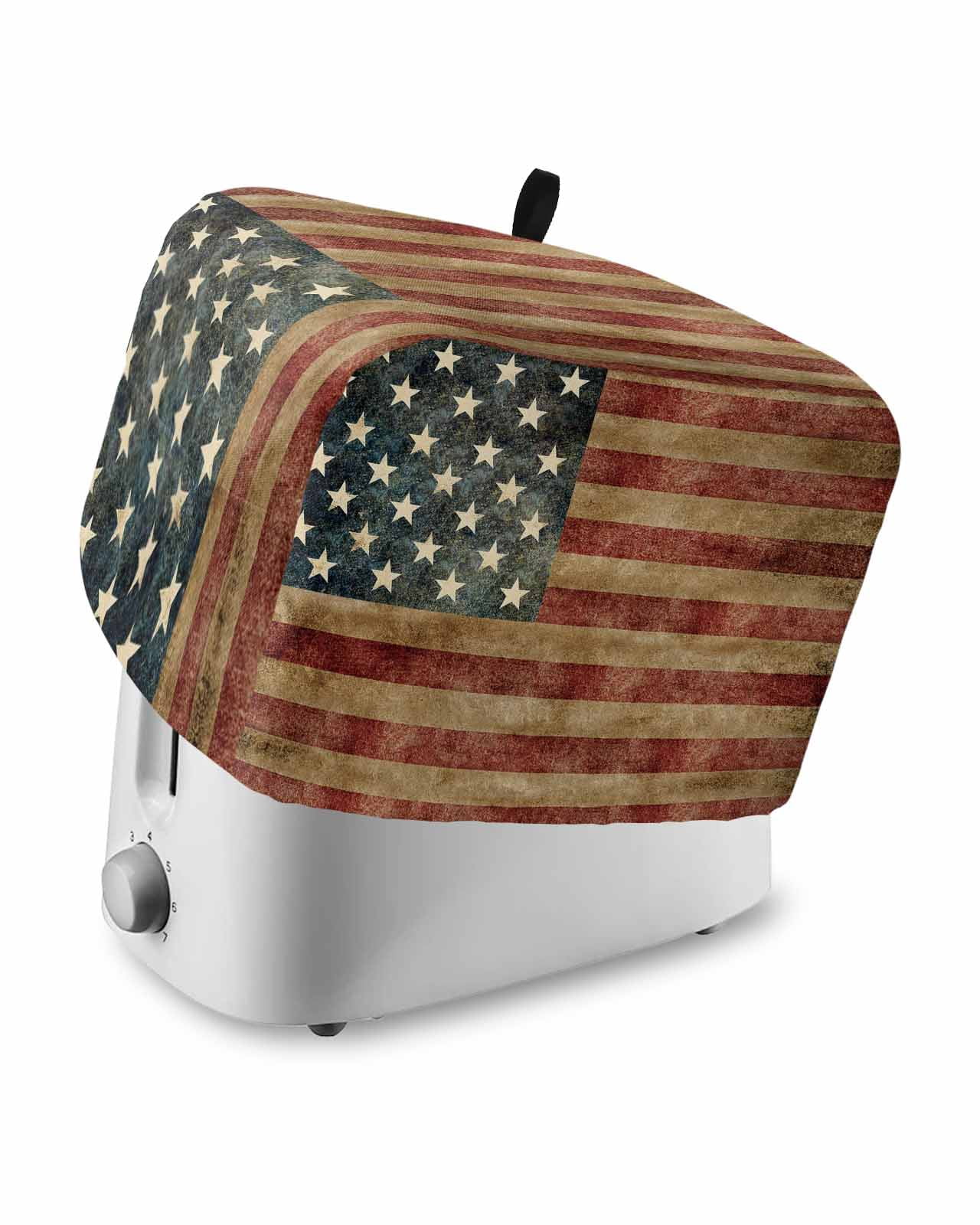 Retro American Flag Toaster Cover 2 Slice, Small Kitchen Appliance ...