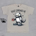 Retro Angry Cat Rage Consume Me Partner Graphic Sarcastic Teen Tee ...