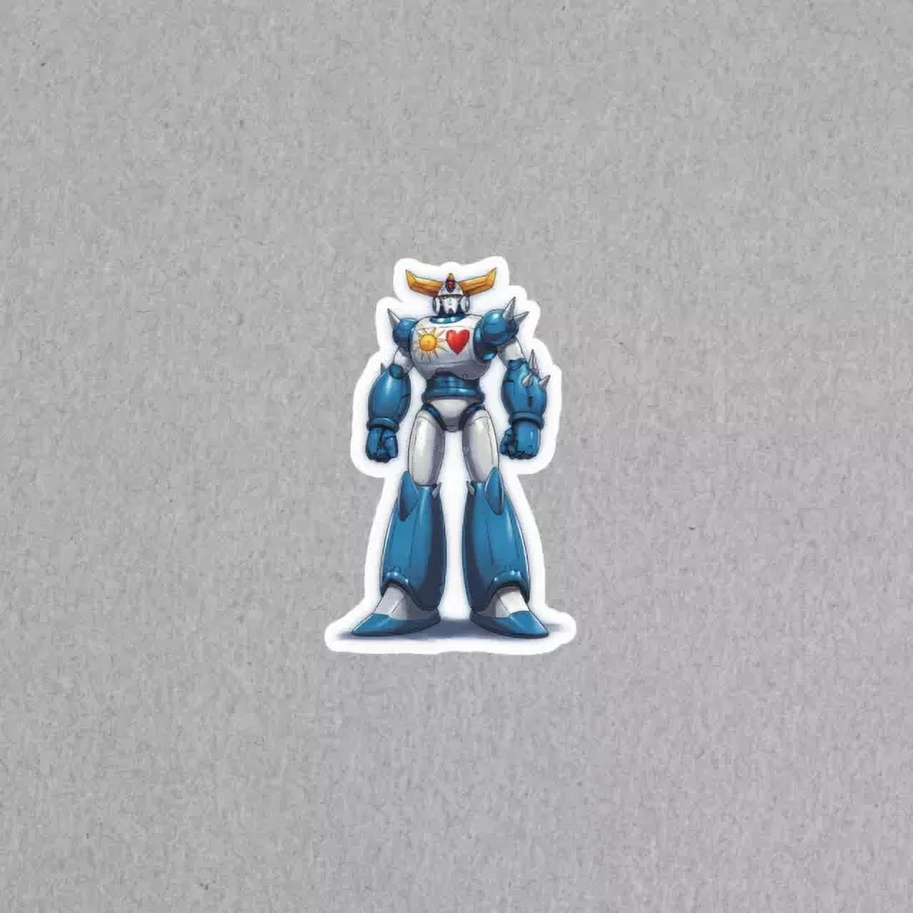 Retro Anime Robot Sticker - Colorful Mecha Vinyl Decal For Fansphone ...