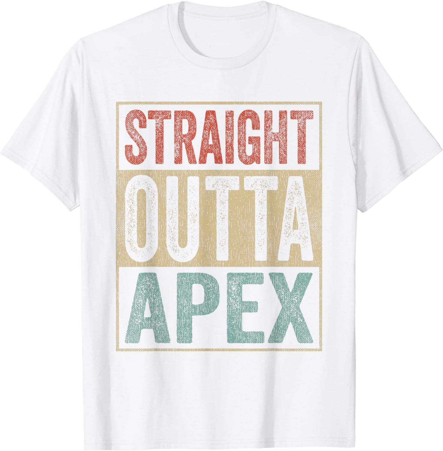 Retro Apex Stuff Clothing Straight Outta Apex T-Shirt - Walmart.com
