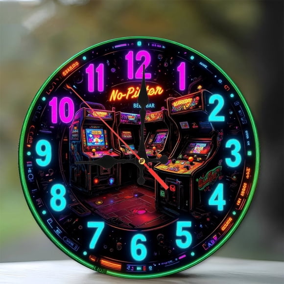 Neon Wall Clocks