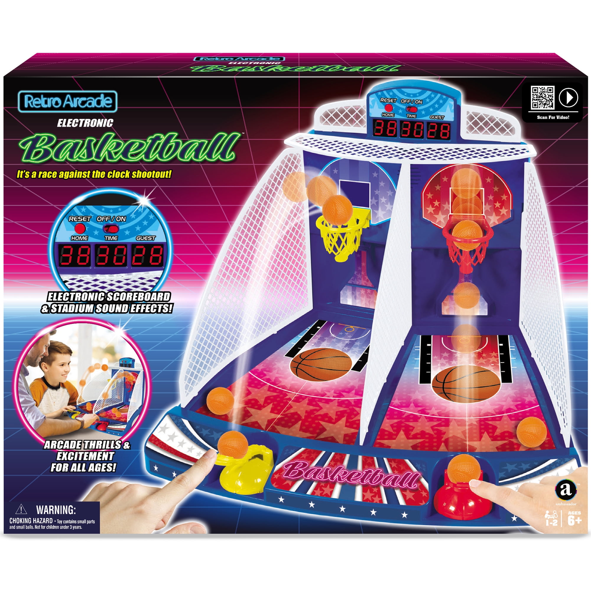 Retro Arcade Electronic: Basketball -Tabletop Game, Electric Scoreboard ...