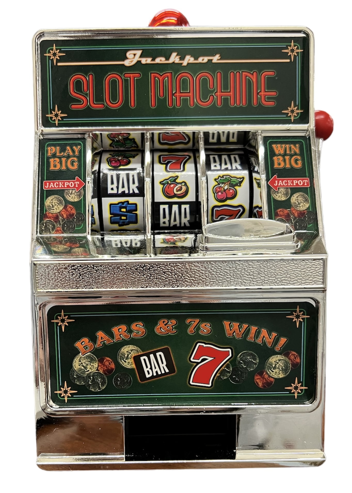 Retro Arcade Mini Slot Machine + Savings Bank - Walmart.com