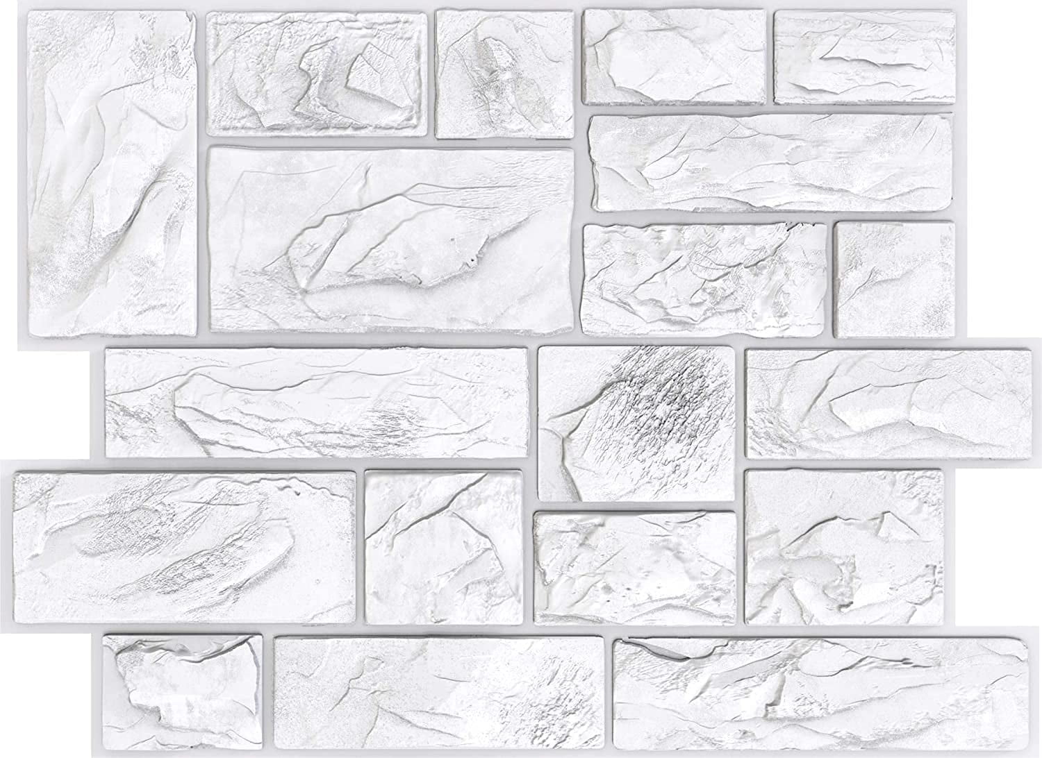 Concord Wallcoverings™ 3D Wall Panels - Pack of 8 | Natural White Stone ...