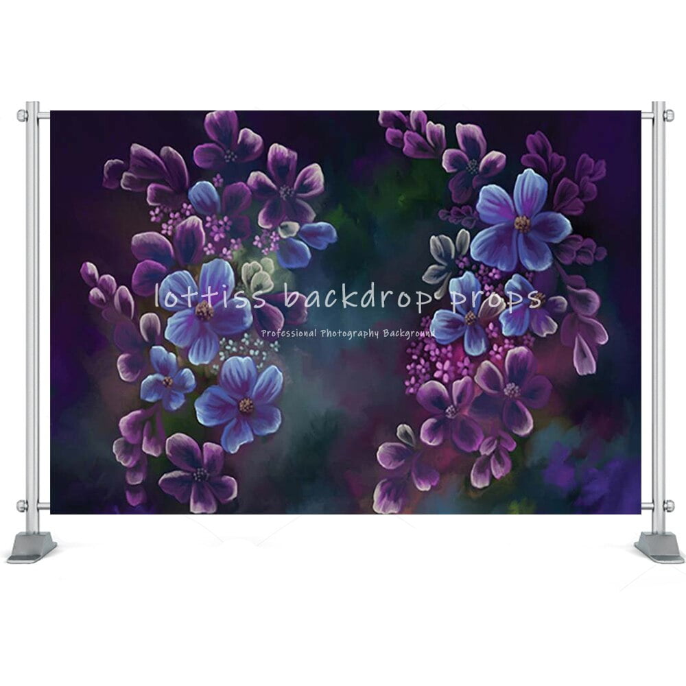 Retro Art Flower Portrait Backdrop Adult Kids Photography Props Hand ...