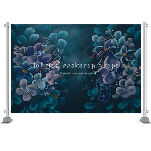 Retro Art Flower Portrait Backdrop Adult Kids Photography Props Hand ...