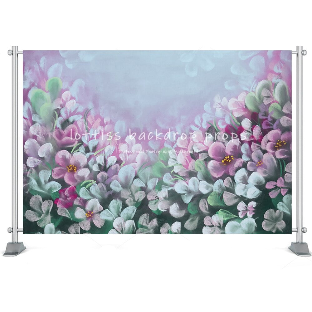 Retro Art Flower Portrait Backdrop Adult Kids Photography Props Hand ...