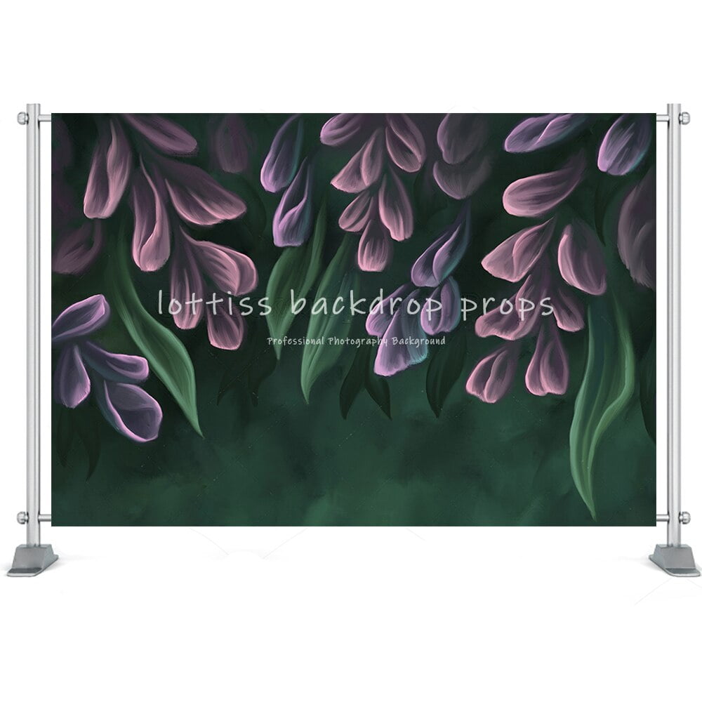 Retro Art Flower Portrait Backdrop Adult Kids Photography Props Hand ...