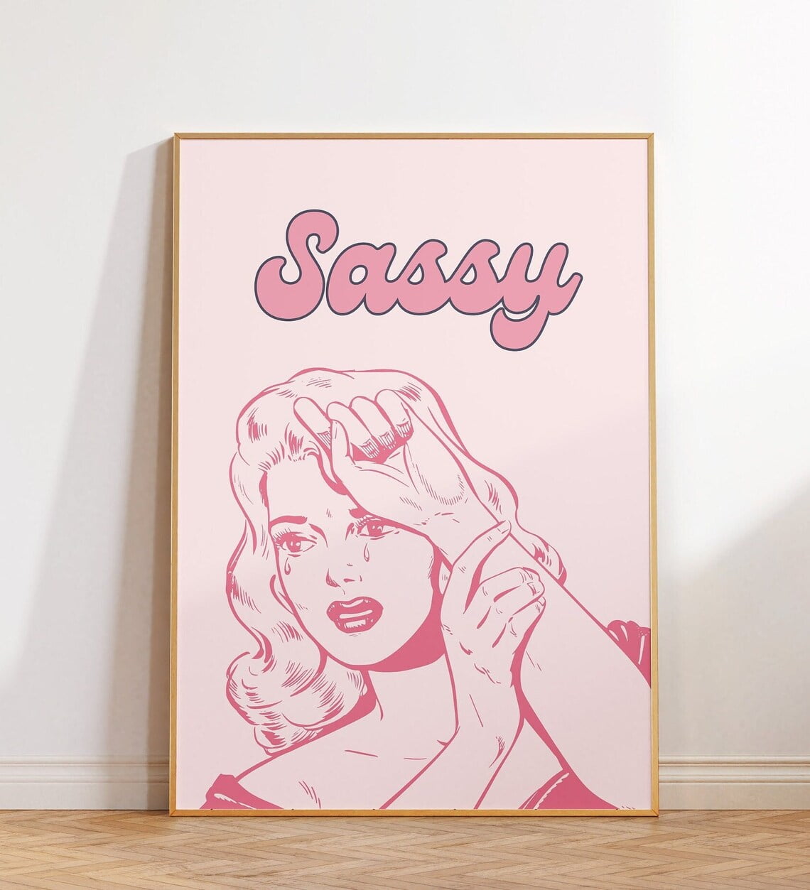 Retro Art Print-Vintage Comic Art- Pop Art Girl-Sassy Poster-Comic Art ...