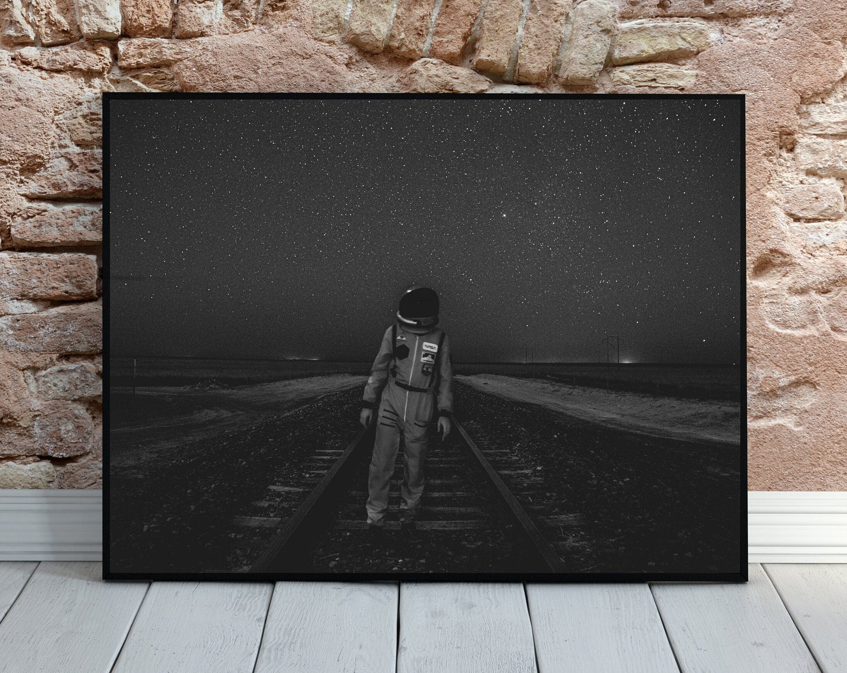 Retro Astronaut Art UFO Wall Decor Space Decor Roswell Alien ...