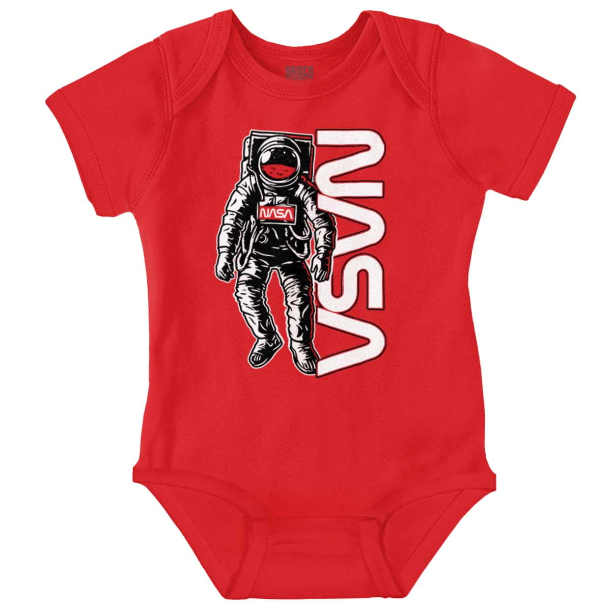 Retro Astronaut NASA Worm Logo Romper Boys or Girls Infant Baby Brisco ...
