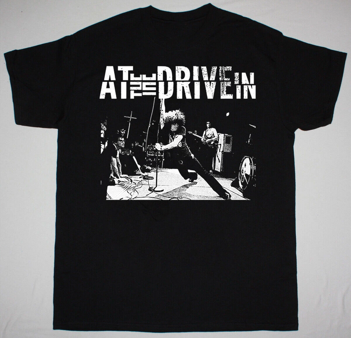Retro At The Drive In Posters Band Short Sleeve Black All Size Shirt ...