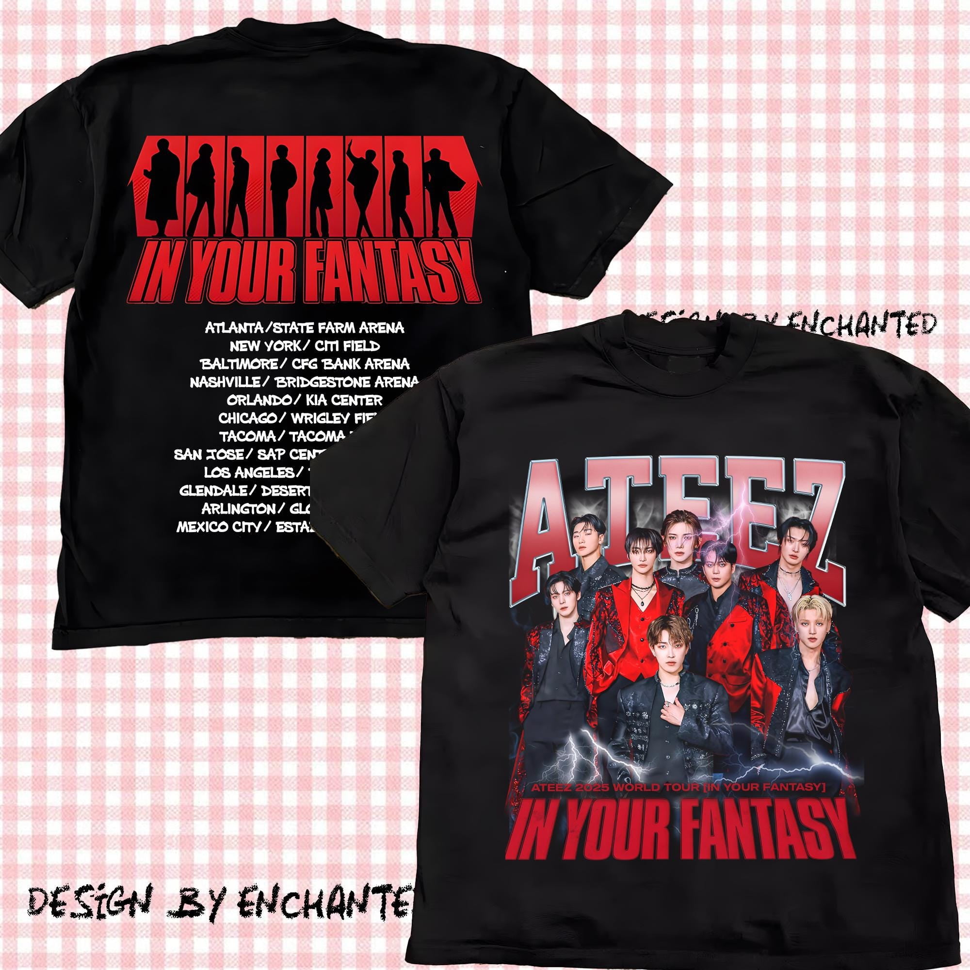 Retro Ateez 2025 World Tour In Your Fantasy Shirt, Ateez World Tour ...