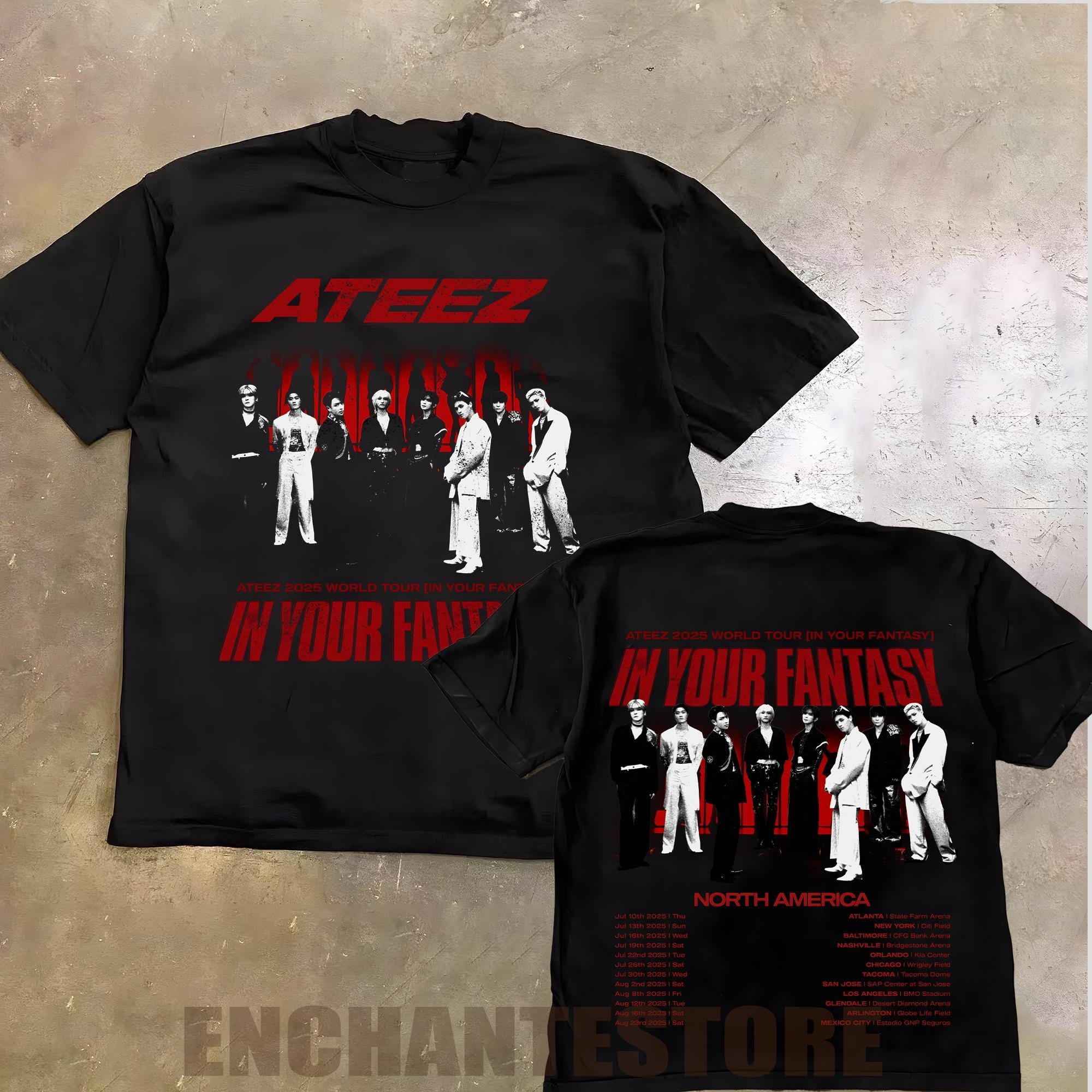 Retro Ateez 2025 World Tour in Your Fantasy Shirt, ATEEZ Golden Hour ...