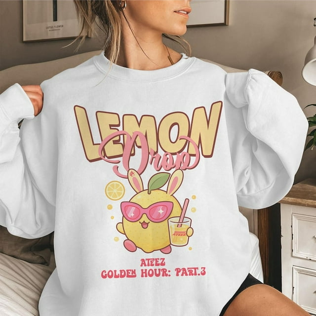 Retro Ateez Lemon Drop Sweatshirt, Ateez Golden Hour Part 3 Shirt, Ateez 2025 World Tour In Your ...