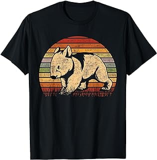 Retro Australian Wombat Lover Wildlife Aussie Wombat T-Shirt - Walmart.com