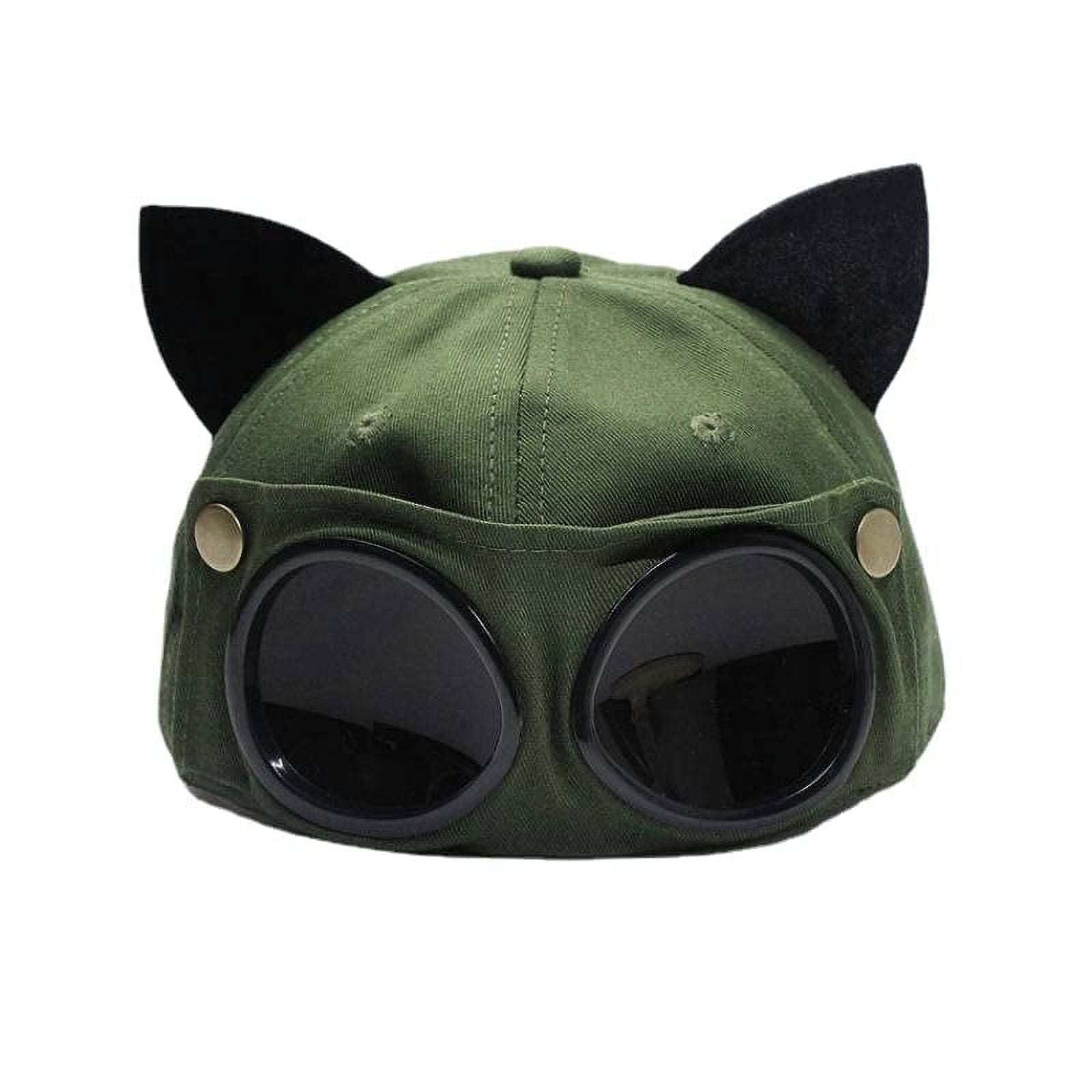 Retro Aviator hat Glasses Peaked Cap Sunglasses Baseball Cap Hip hop ...