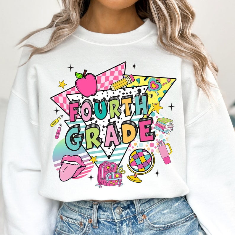 Retro Back to School Shirt Bundle,Fourth Grade Shirt, First Day Shirt ...