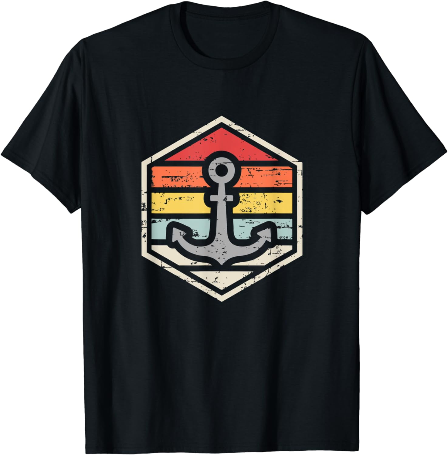 Retro Badge Anchor | 80s Maritime T Shirt T-Shirt - Walmart.com