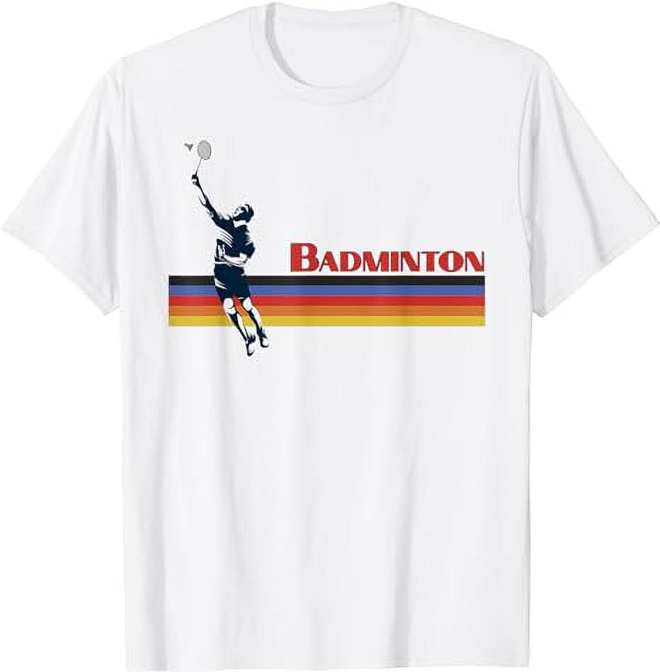 Retro Badminton 70s and 80s party T-shirt - Walmart.com