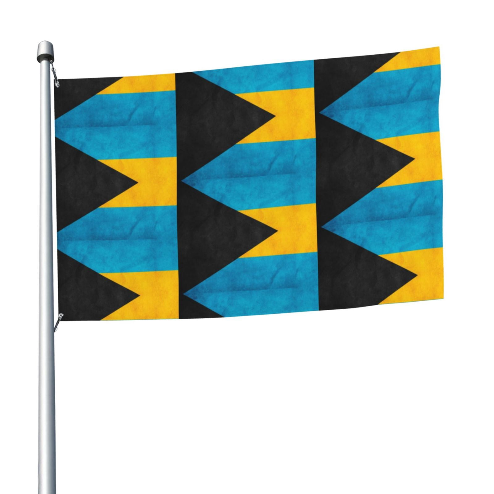 Retro Bahamian Flag Flag 5x8 Ft Print Vivid Color Light-Weighted Flags ...