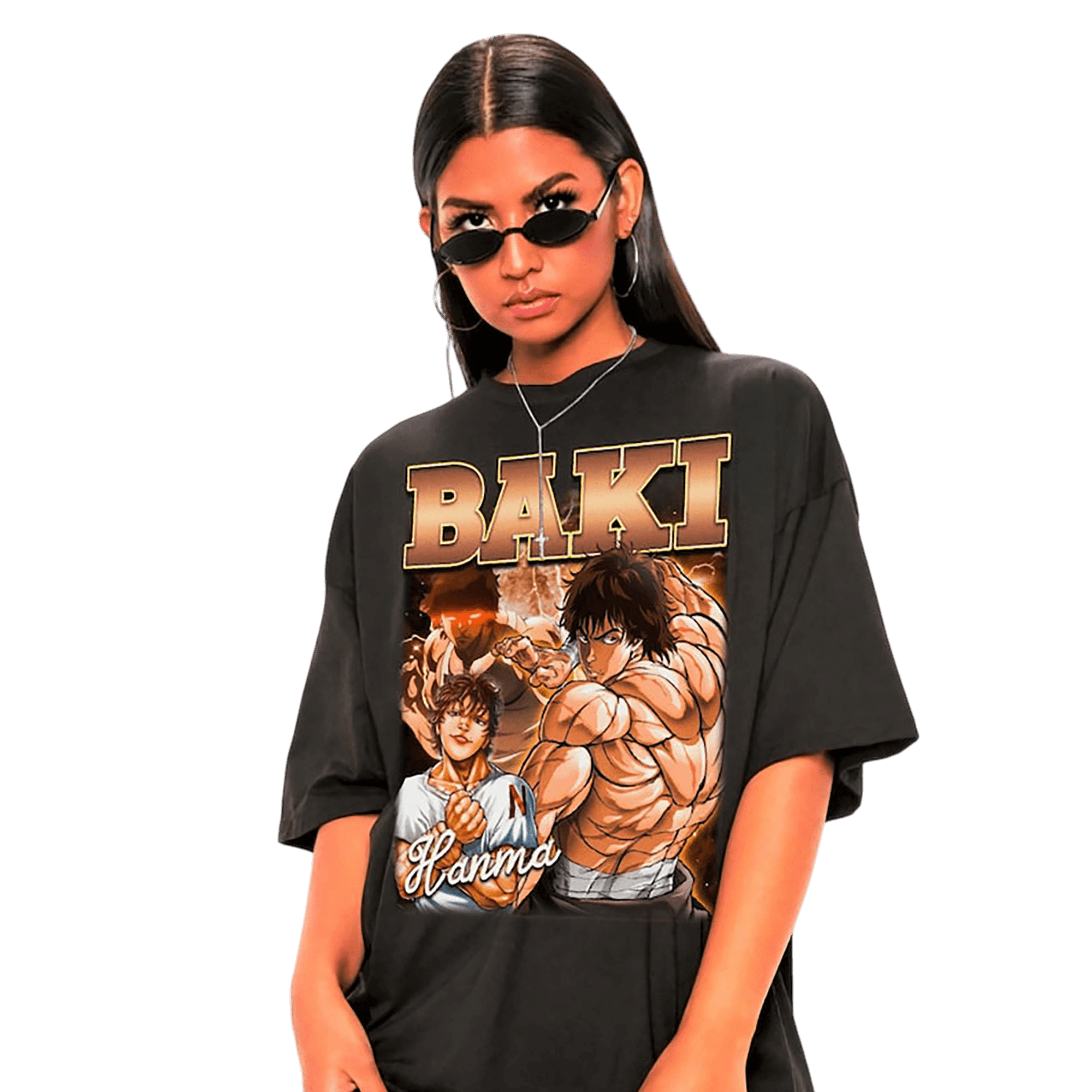 Retro Baki Hanma Unisex Classic 2D T-Shirt - Baki The Grappler, Fan ...