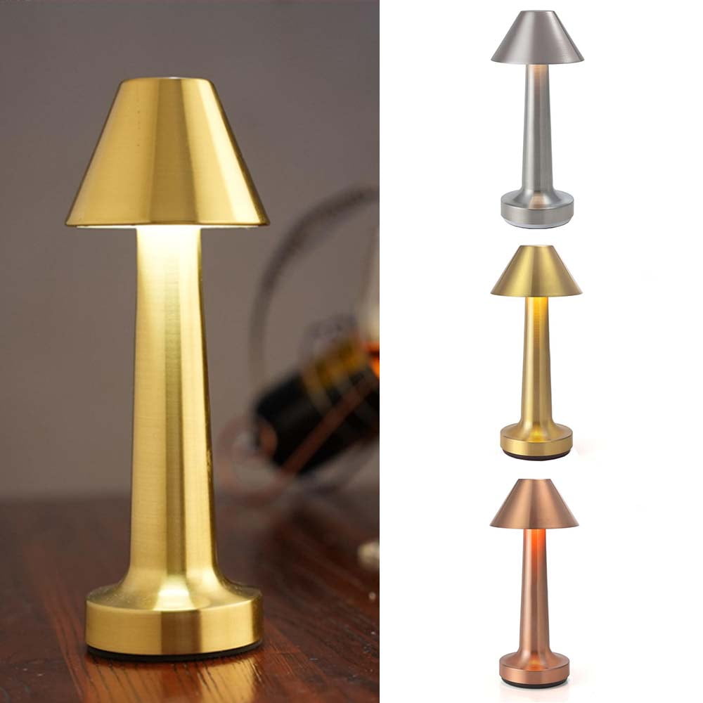 Retro Bar Table Lamp LED Metal Desktop Night Light for Restaurant ...