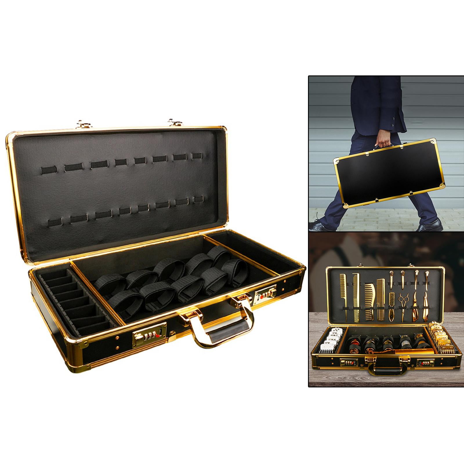 Retro Barber Carrying Case Barber Case Box Barber Tool Case Suitcase ...