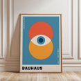 Retro Bauhaus Eye Geometry Modernist Color Block Abstract Graphic ...