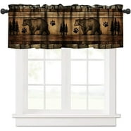 Rustic Farm Kitchen Valance, Vintage Western Farmhouse Country Cow ...