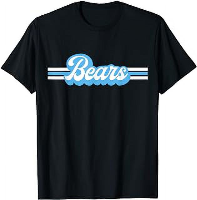 Retro Bears Mascot, Unisex School Spirit, Bear Sports T-Shirt - Walmart.com