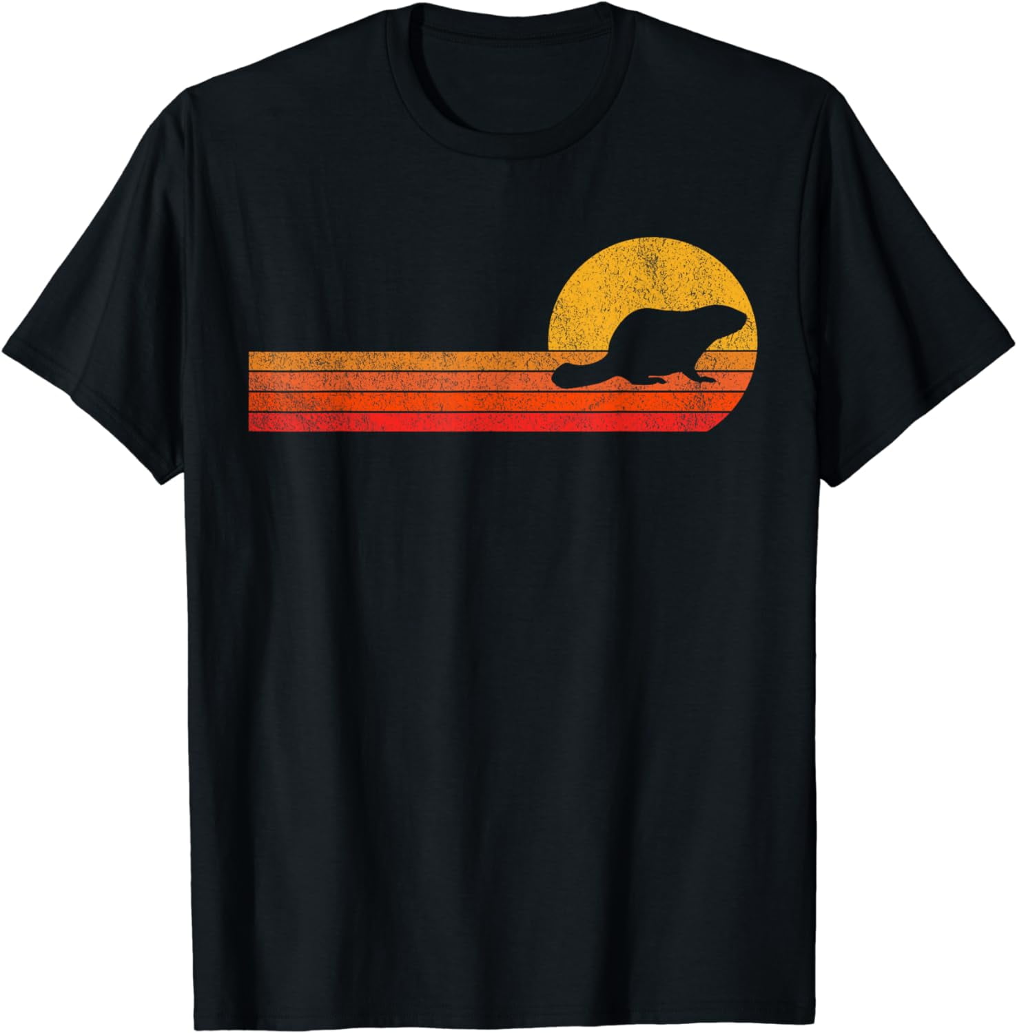Retro Beaver Lover Funny Beaver Vintage T-Shirt - Walmart.com
