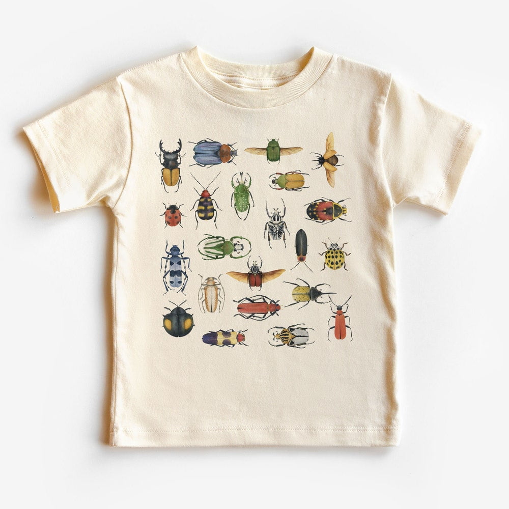 Retro Beetle Bugs Toddler Shirt - Entomology Children'S Clothing ...
