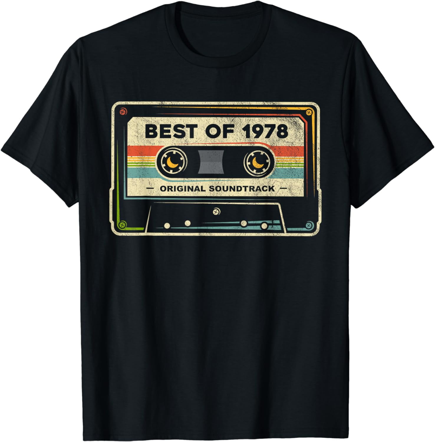 Retro Best of 1978 Mixtape Vintage 46th Birthday Cassette T-Shirt ...