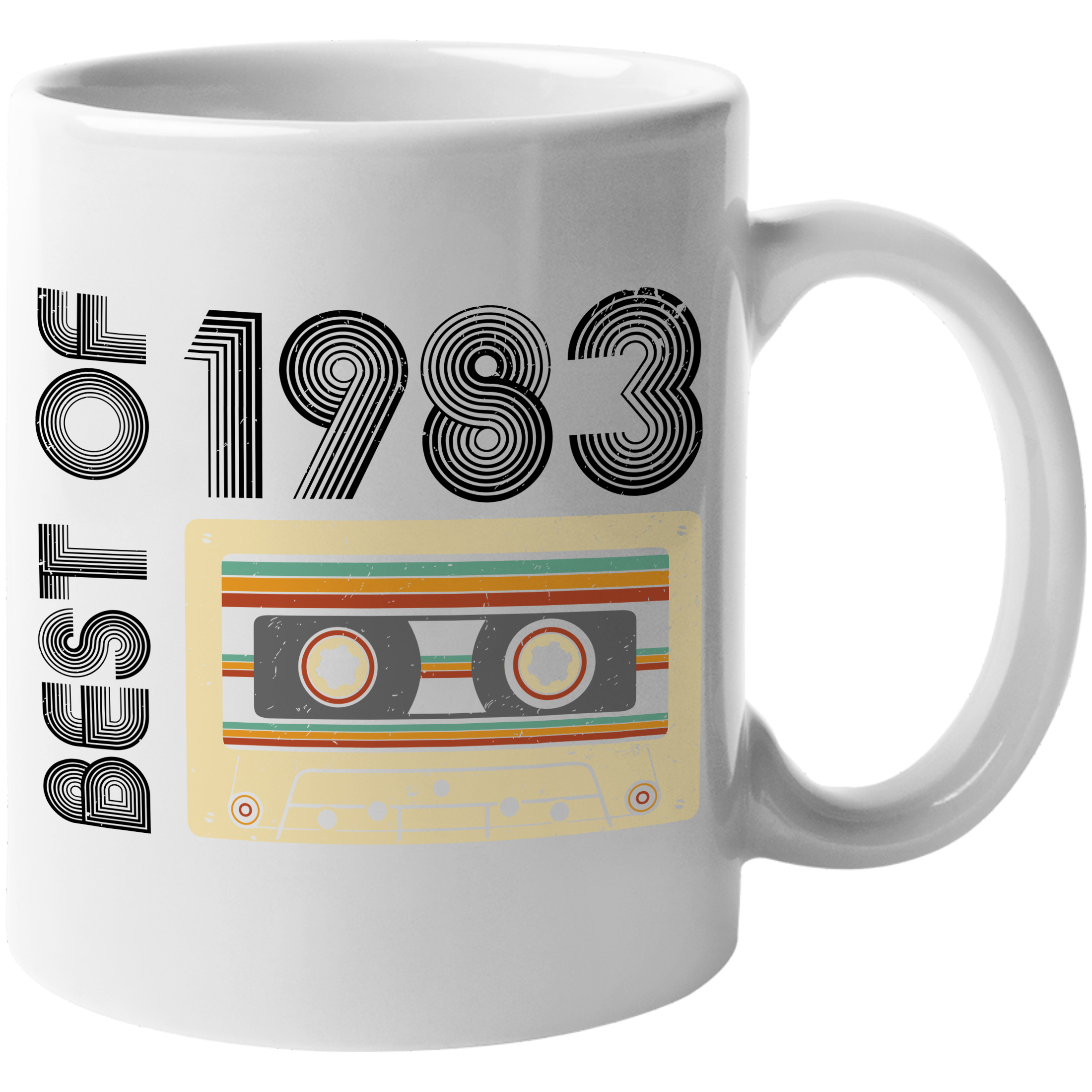 Retro Best of 1983, Retro Cassette Tape, Birthday or Birth Year, White ...