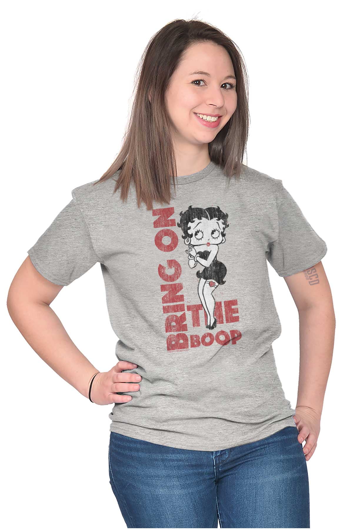 Retro Betty Boop Cartoon Bring It On Women Plus Size Graphic Tee Tees ...