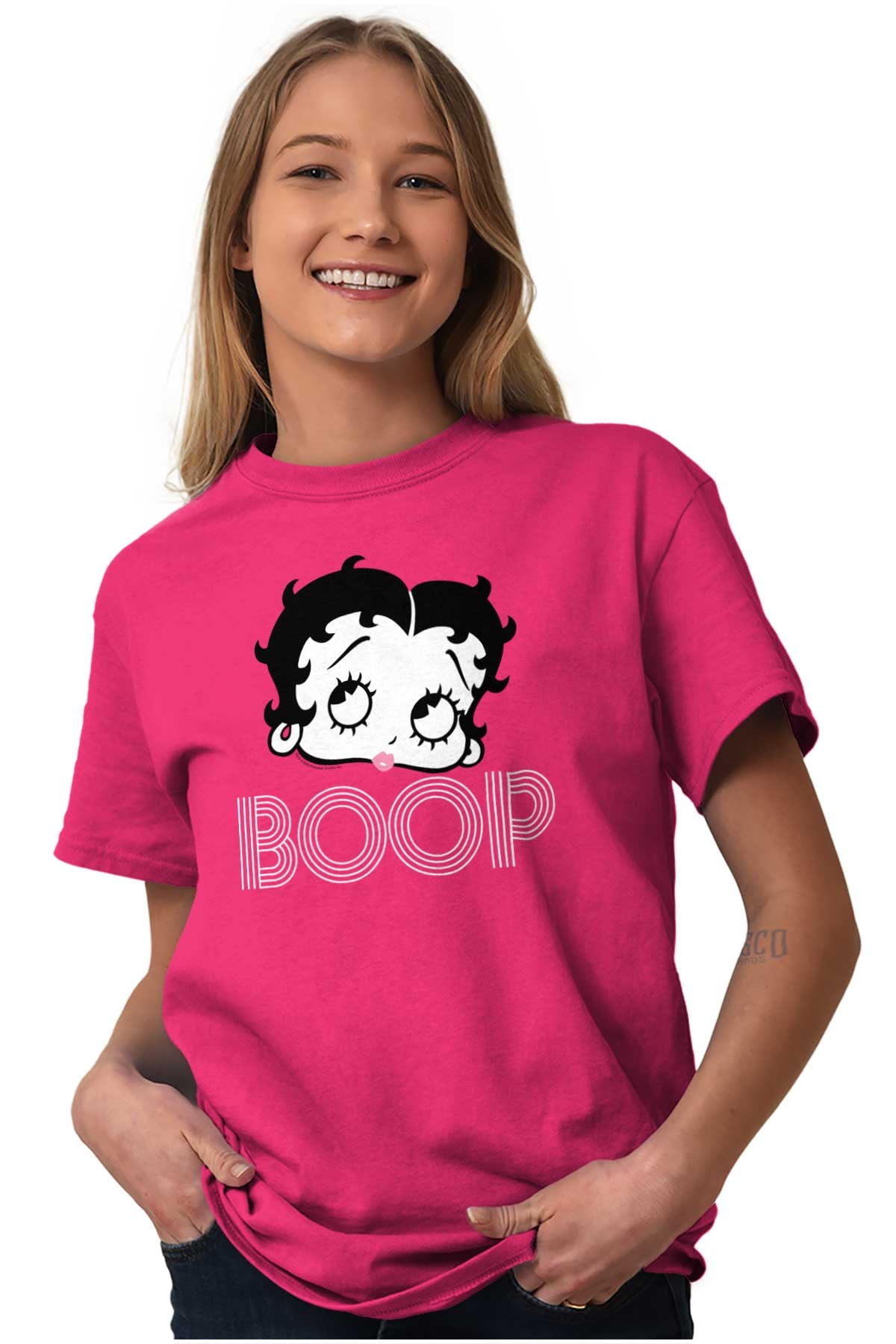 Retro Betty Boop Cartoon Character Women Plus Size Graphic Tee Tees ...