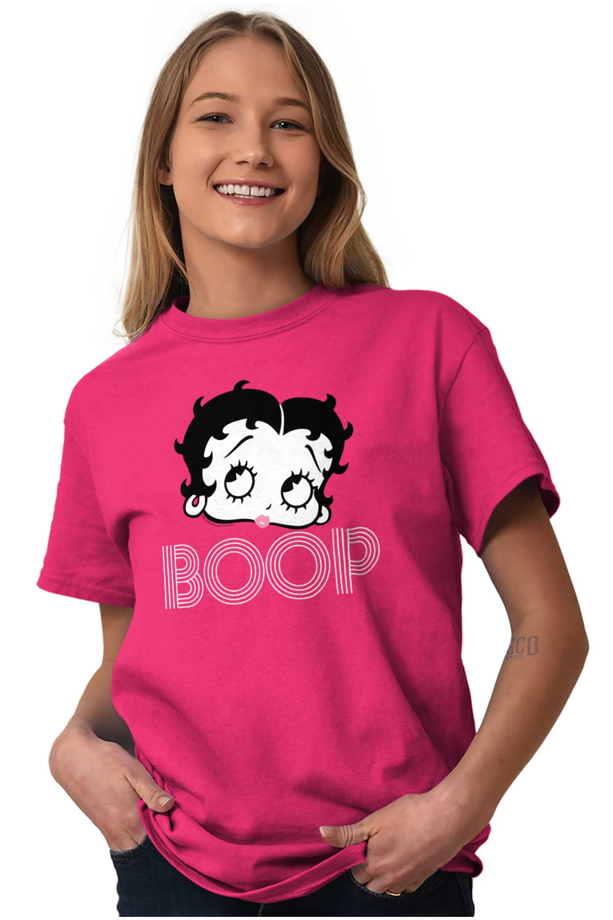 Retro Betty Boop Cartoon Character Women Plus Size Graphic Tee Tees ...