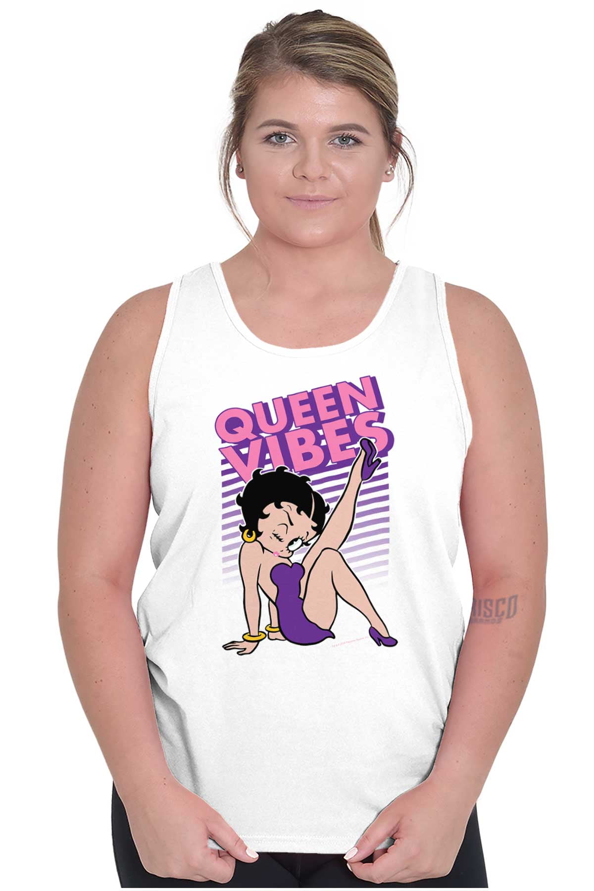 Retro Betty Boop Cartoon Queen Vibes Women Plus Size Tank Top Brisco ...