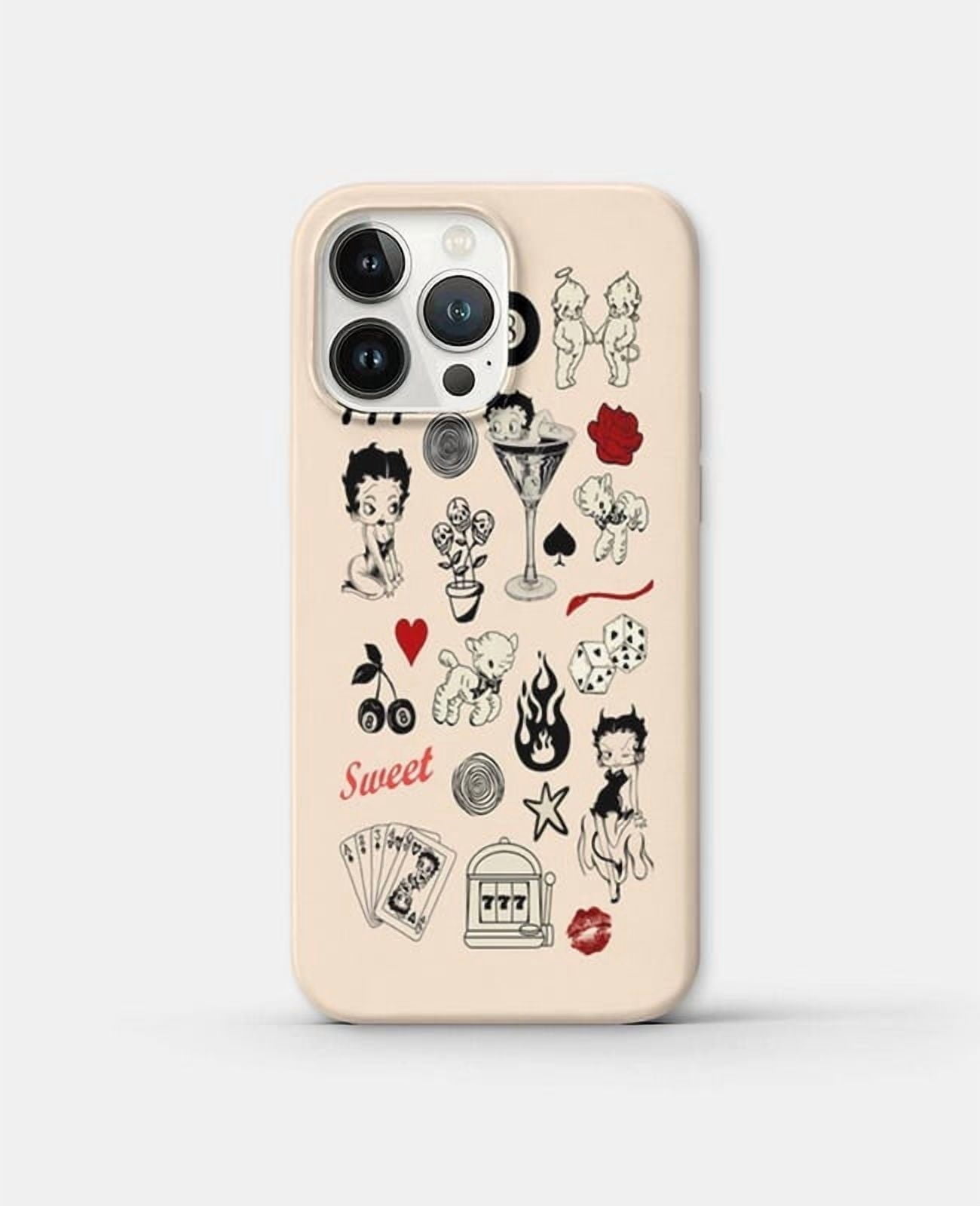 Retro Betty Boop Vintage Gambling Art H1393 Durable Unisex iPhone Case ...