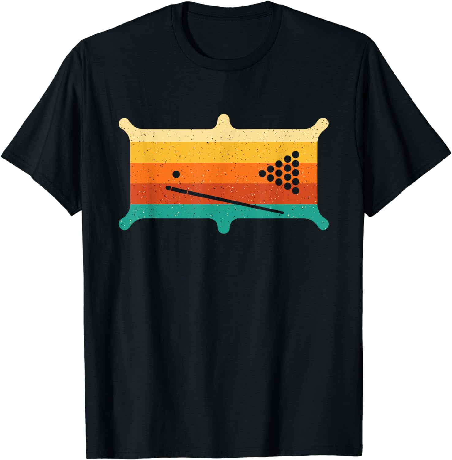 Retro Billiards - Vintage Sports Game Pool Player Cue Stick T-Shirt ...